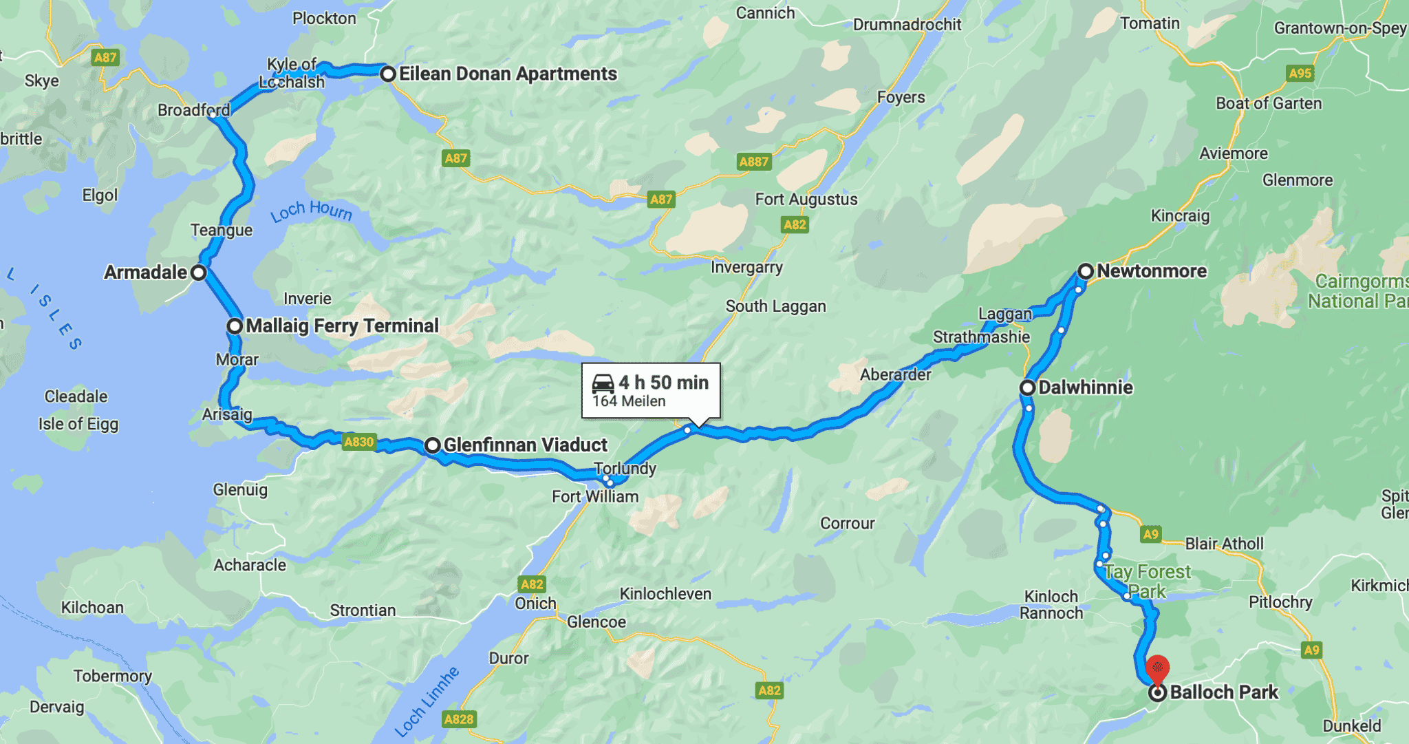 Fähre Mallaig - Anreise Kenmore - schottlandreise.net